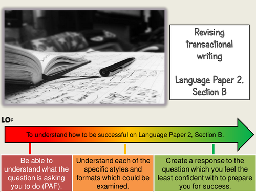 Transactional Writing Revision - AQA 9-1 Paper 2, Section B English ...