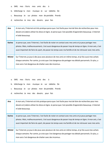 Ma vie d'internatute - Module 2 - le temps de loisirs | Teaching Resources