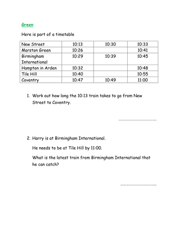 Planning a journey | Teaching Resources