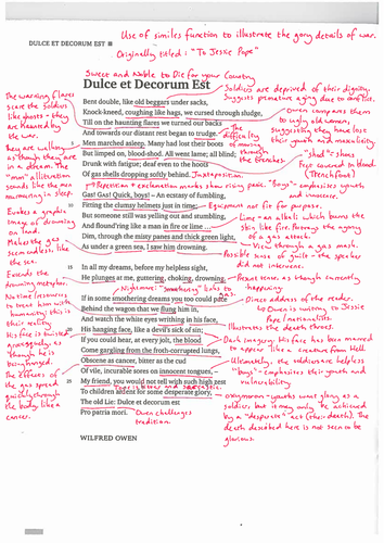 Dulce et Decorum Est: A HIT POEM Lesson | Teaching Resources