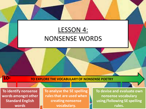 Nonsense Poetry - Mini SOL | Teaching Resources