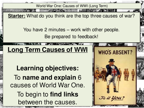 Long Term Causes of WWI. | Teaching Resources