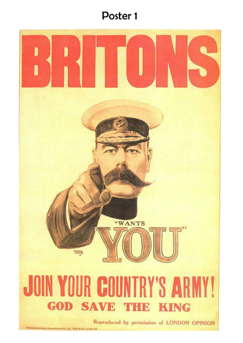 The power of Propaganda during the First World War. | Teaching Resources