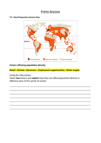 National 5 Geography Revision Questions | Teaching Resources