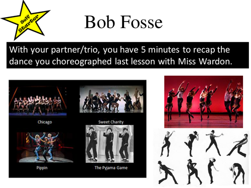 KS4 Dance - Bob Fosse SOL | Teaching Resources