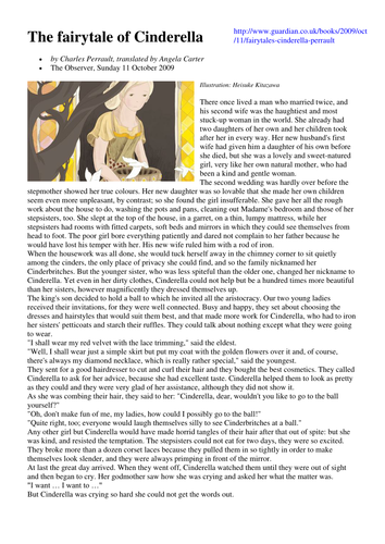 The Cinderella Project | Teaching Resources