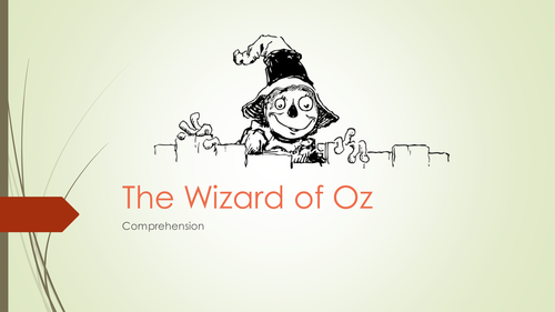 Year 6 Mini Comprehensions PowerPoint - The Wonderful Wizard of Oz ...