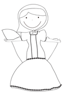 Chulapa para colorear - Chulapa for coloring - San Isidro - Fiesta de ...