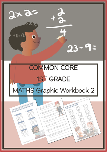 COMMON CORE 1ST GRADE MATHS Graphic Workbook 2 | Teaching Resources