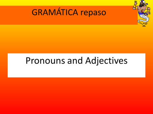 MFL Spanish Pronouns and Adjectives PowerPoint | Teaching Resources