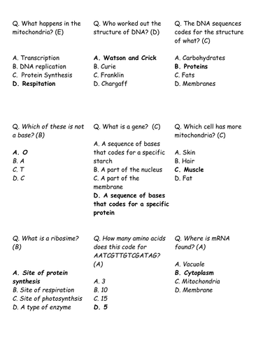 OCR Gateway AMAZING revision cards B1, B2, B3 and B4 - questions and key words ALL YOU NEED FOR ...
