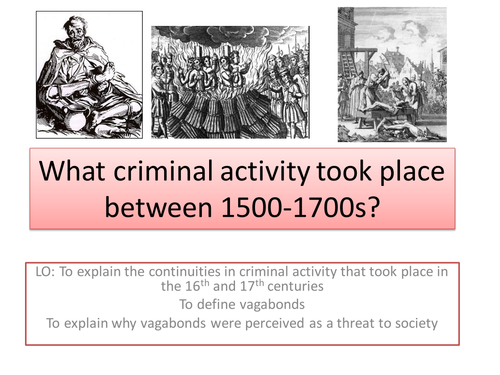 Edexcel GCSE 9-1 Crime and Punishment 1500-1700 new crimes and ...
