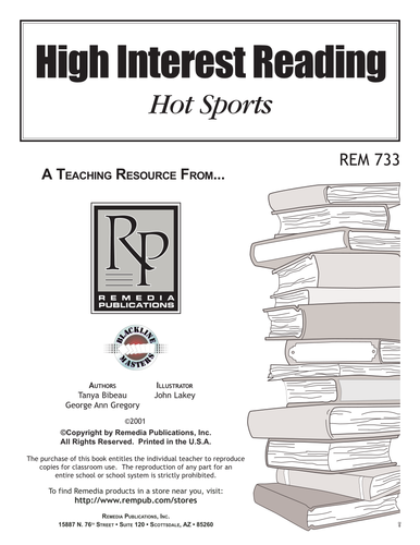 Hot Sports: High-Interest Reading | Teaching Resources