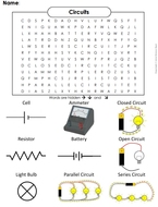 Circuits Word Search by ScienceSpot - Teaching Resources - Tes