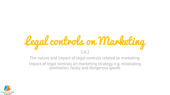Legal controls related to Marketing- IGCSE Business Studies | Teaching ...