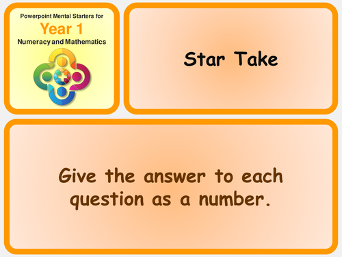 KS1 Year 1 Maths Mental Starters 13 | Teaching Resources