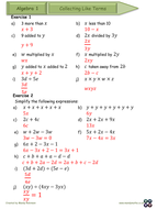 GCSE Algebra Revision 9-1 - Collecting like terms - Substitution - with ...