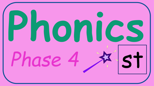 Phonics phase 4 - The 'st' sound - Consonant blends | Teaching Resources
