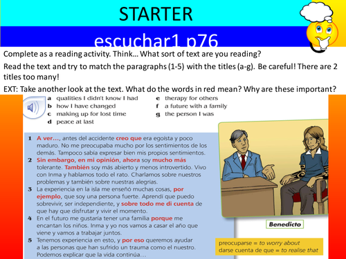 MFL Spanish Mira Higher Module 4 PowerPoints and Lesson Materials ...