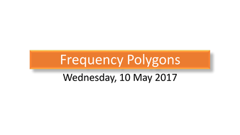 Frequency polygons and Histograms | Teaching Resources