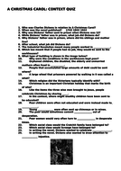 A Christmas Carol Quiz | Teaching Resources