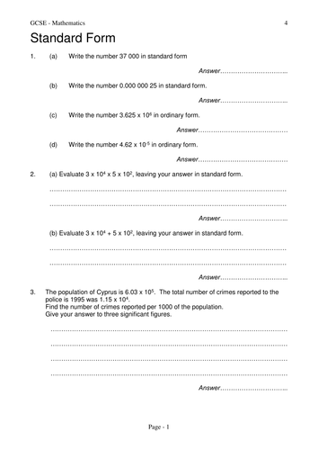 GCSE maths revision for Foundation Tier - numbers and arithmetic ...