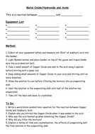 Making Salts (Insoluble Bases) by rossydunn | Teaching Resources