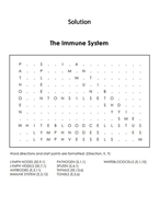 Immune System Word Search | Teaching Resources