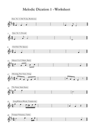 GCSE Melodic Dictation Exercises | Teaching Resources