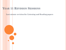 Year 11 - French GCSE Last minute revision updated May 2017 | Teaching ...