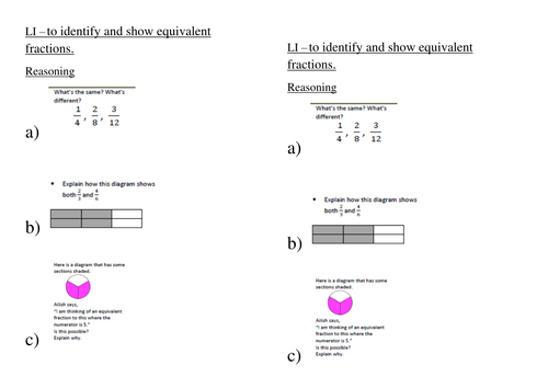 Y3 Fraction Differentiated worksheets | Teaching Resources