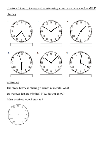 Y3 Time resource and worksheets | Teaching Resources