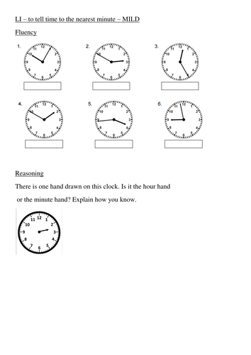 Y3 Time resource and worksheets | Teaching Resources