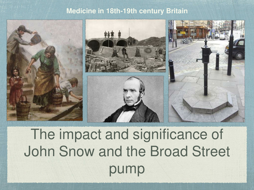 GCSE History of Medicine. 18th 19th Century. The impact of John Snow ...