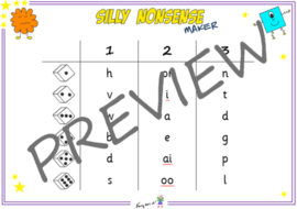 Silly Nonsense Maker - a blending word game for Phonics Screen ...