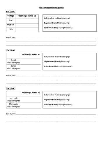 Investigating Electromagnets | Teaching Resources
