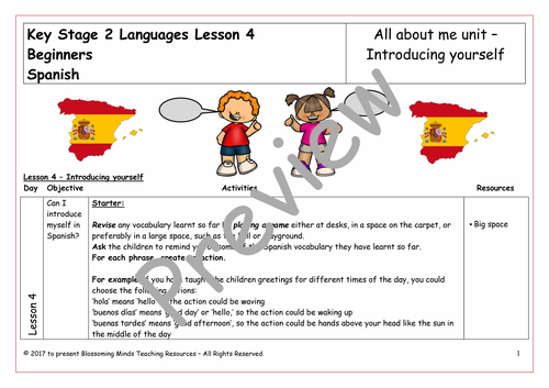 Spanish lesson and resources : Introducing yourself / Saying your name ...