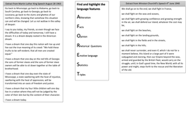 Analysing speeches | Teaching Resources