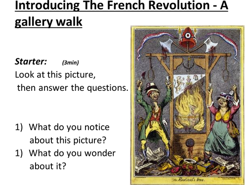 French Revolution Gallery Walk | Teaching Resources