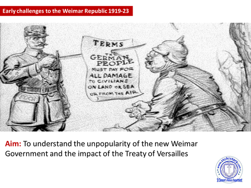 Edexcel 9-1 Germany Treaty of Versailles (Editable) | Teaching Resources