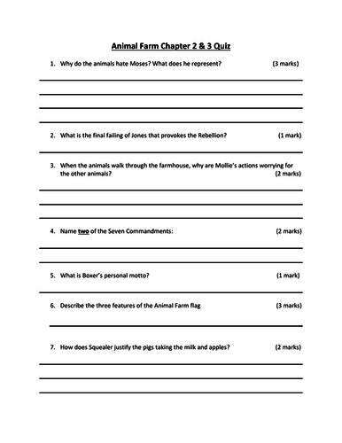 Animal Farm Quiz Pack | Teaching Resources