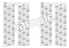 Times Tables and Division Sheet [40 Random Questions] - (1 page sample ...