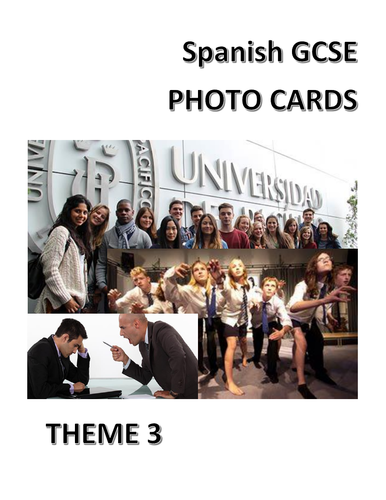 New Spanish GCSE Photo Cards (speaking test) | Teaching Resources