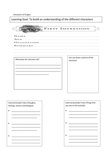 Eragon Novel Study Pack | Teaching Resources