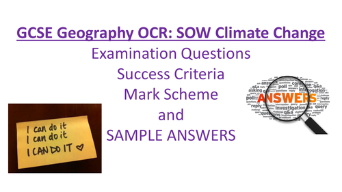 GCSE Geography OCR Climate Change | Teaching Resources GCSE Geography OCR Climate Change | Teaching Resources