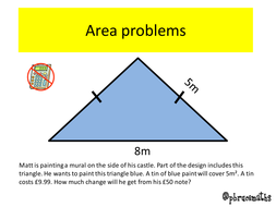 Worded Area Problems | Teaching Resources