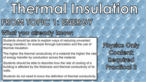 Paper 1 Physics Only PPTs AQA 9-1 GCSE Insulation, Static, Radiation ...