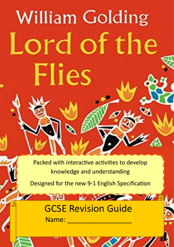 Lord of the Flies 28 pg Revision Guide for English Literature GCSE (AQA ...