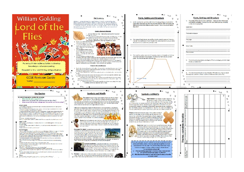 Lord of the Flies 28 pg Revision Guide for English Literature GCSE (AQA ...