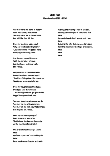 AQA Unseen Poetry exploration - range of poems | Teaching Resources
